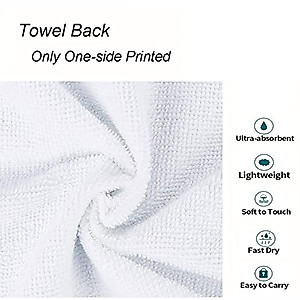 Naanle Stylish Eucalyptus Leaves Pattern Soft Absorbent Hand Towel, Guest Decor Towel for Bathroom, Hotel, Kitchen, Gym and Spa(16" x 30")