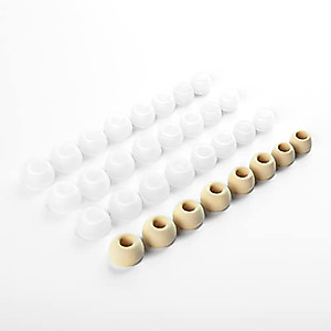 16 Pairs KINBOOFI Silicone Eartips Earbuds for KZ ZST ZS10 PRO AS10 ZSN ZSN ZSN PRO X ZSN PRO Headphone,12 Pairs White & 4 Pairs Orange with 4 Size Options XS/S/M/L…