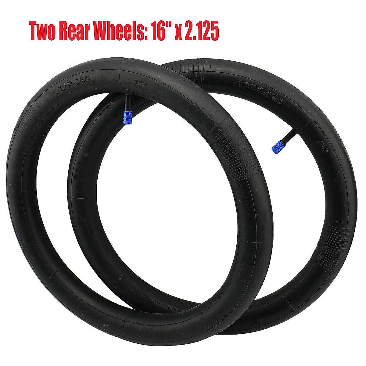 16''x2.125 and 12.5''x2.125 (2+1) Inner Tubes Compatible with Stroller Revolution SE/Pro/Flex/SU/Ironman Tire Tube,Made from BPA/Latex Free Premium Quality Butyl Rubber,by FYSHIQING