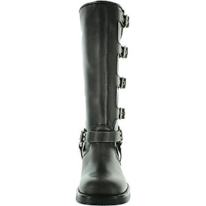 Steve Madden Women's Brocks Fashion Boot, Black Distressed, 6.5