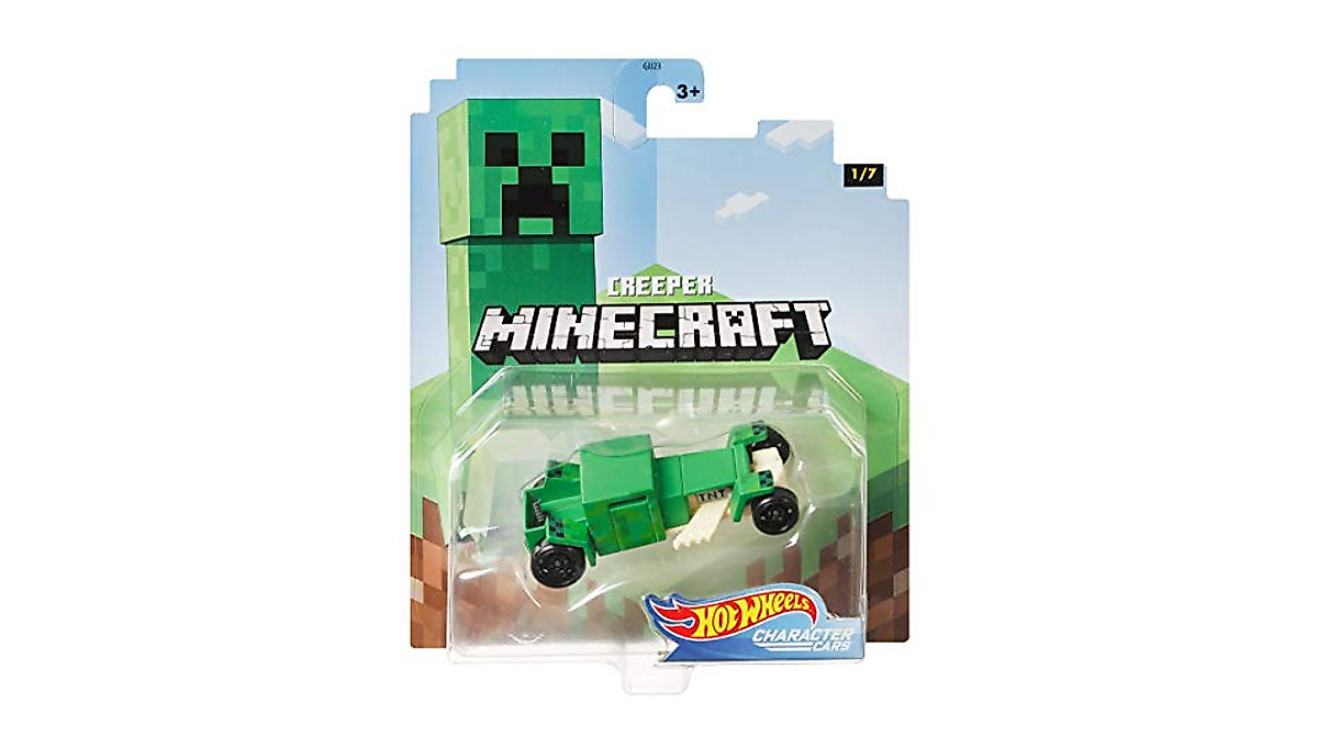 Hot Wheels Minecraft Creeper Vehicle 1/64 Scale Collectible