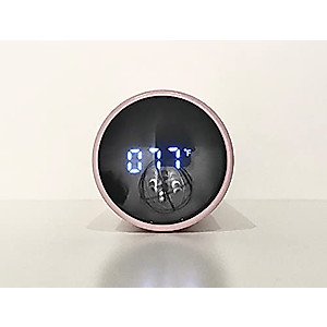 MMSA Insulated Tumbler Bottle with LED Temperature Display in Fahrenheit (Pink)