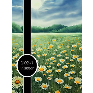2024 Planner: Daily Weekly and Monthly Calendar | Schedule Organizer | January to December | Hardcover | Daisy