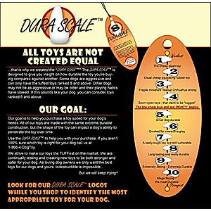 MIGHTY- Microfiber Ball Junior Duck – Made with Squeaker Balls and Minimal Stuffing. Strong & Tough. Interactive Play Dog Toy. Machine Washable & Floats