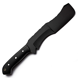 GCS Handmade Micarta Handle D2 Tool Steel Tactical Hunting Knife with leather sheath Full tang blade designed for Hunting & EDC GCS 238