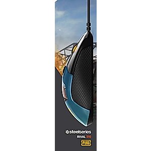 SteelSeries Rival 310 - Optical Gaming Mouse - RGB Illumination - 6 Buttons, Rubber Sides - On-Board Memory - PUBG