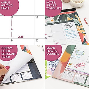 bloom daily planners 2023 Calendar Year Desk/Wall Monthly Calendar Pad (January 2023 - December 2023) - Large 21" x 16" Hanging or Desktop Blotter - Seasonal