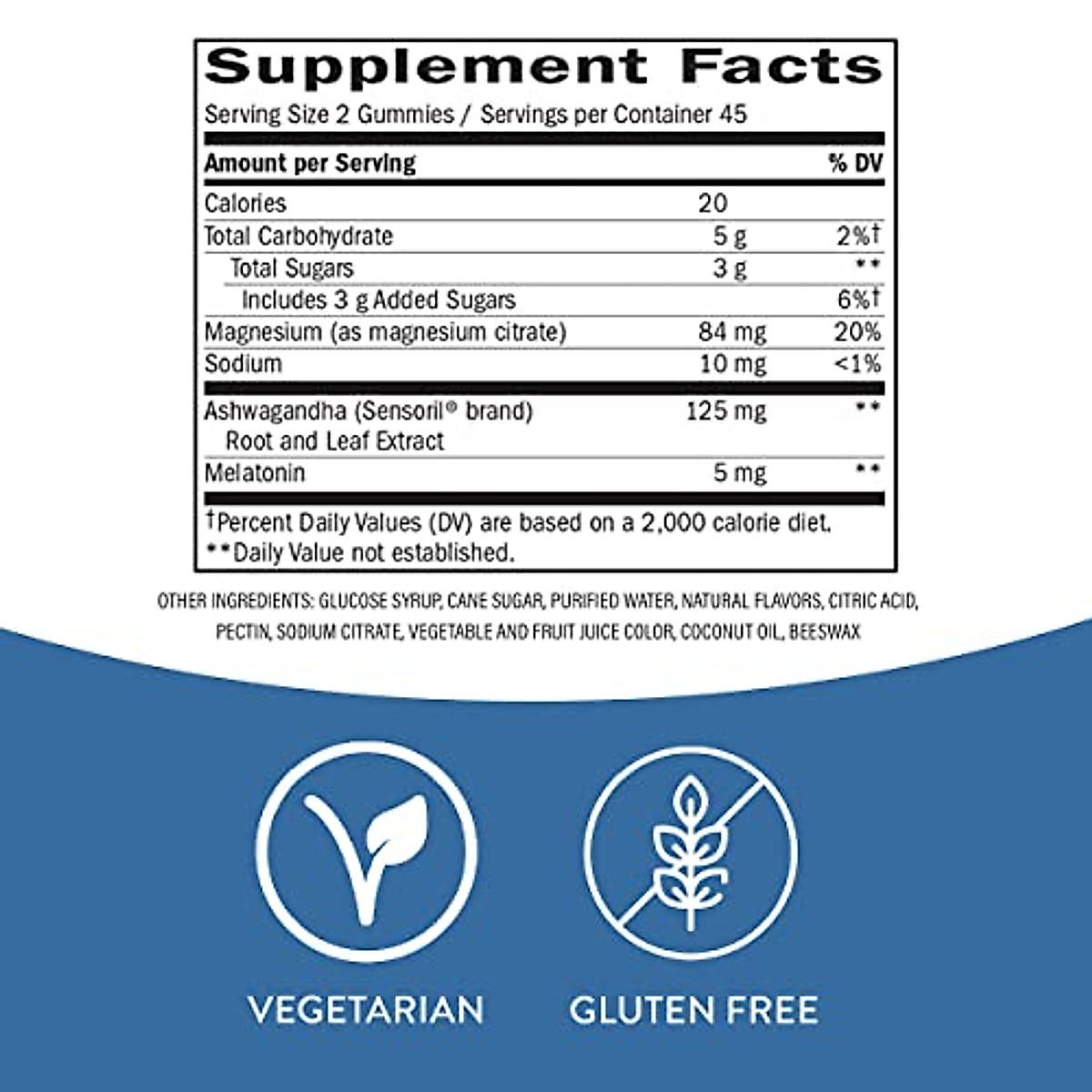 Nature’s Way Sleep Well Sleep Gummies for Adults*, Sleep Aid*, Melatonin Gummies, Ashwagandha Gummies, with Magnesium, Berry Flavored, 90 Gummies