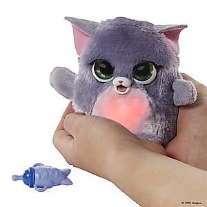 FurReal Fuzzalots Kitty Color-Change Interactive Feeding Toy, Lights and Sounds, Ages 4 and up