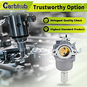 Carbhub 594601 New Adjustable Carburetor for 796587 591736 594601 19.5 HP Engine Craftsman Riding Lawn Mower Tractor 19HP Intek Single Cylinder OHV Motor Nikki with Carb Seal 698781