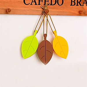 InfantLY Bright Leaves Shape Silicone Rubber Door Stop Stoppers Door Block Children Anti-Folder Hand Hotel Security Door Card Hanging Door Stop
