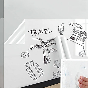 Heroad Brand 17.7'' x 5ft Clear Contact Paper Shelf and Drawer Liner Clear Glossy Self-Adhesive Film Cover Removable Protective Film Clear Contact Paper for Shelves Kitchen Cabinets Clear Shelf Liners