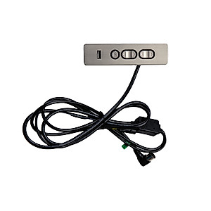 Power Recliner Lift Chair Electric Sofa 5 Button 5 Male Pin 2 Female Pin Hand Control Replacement with USB