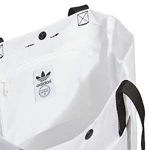 adidas Originals Simple Tote Bag, White/Orchid Fusion Purple, One Size