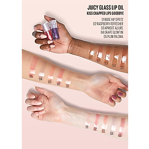 Kaja Juicy Glass Lip Oil | Hydrating, Feel Plumped and Lightweight with Vitamin Tree Fruit Oil for Glass Skin Look | 01 Rose Hip Spritz | Vegan, Cruelty-Free