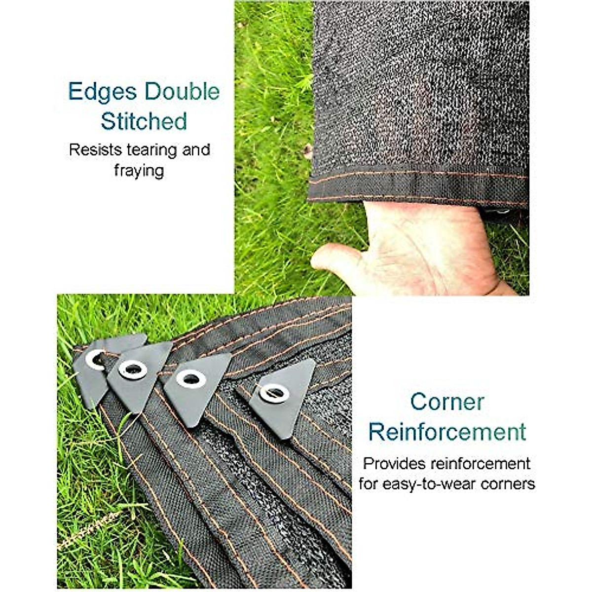 LXLA Privacy Fence Screening with Grommets - Sun Fencing Screen Cover for Balcony, Patio, Deck - Black (Size : 12m x 12m)