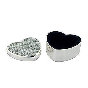 Arras De Boda Gift Set | Comes with Coins | 9 Styles | Wedding Metal Boxes Spanish Matrimony Ceremony (Heart Shaped with Checkerboard)