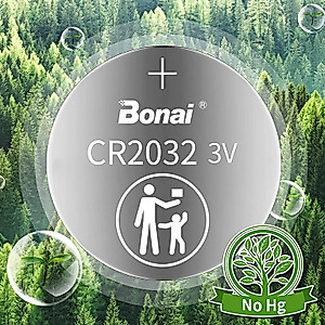 BONAI CR2032 Battery 3V Lithium Battery Coin Button Batteries 30 Count