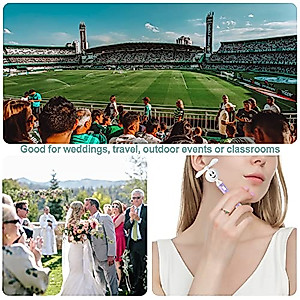 Honiha Handheld Mini Fan, Small Portable Pocket Fan, Creative Smiley Face Shaped Personal Fan Replaceable Battery Hand held Fan Cute Little Fan for Girls, Women, Kids, Outdoor Travel, Commute, Blue