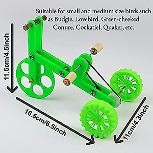 ECOABS Bird Intelligence Training Toy, Parrot Puzzle Bicycle Toy for Small Medium Bird, Parrot Educational Table Top Trick Prop Toy, Bird Foot Talon Toy for Lovebird Conures Parakeet