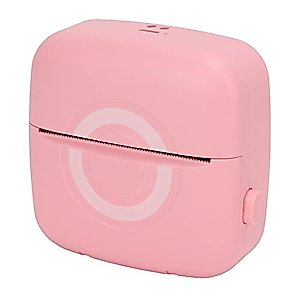 Masyrt Mini Thermal Printer, Portable Hand Sticker Printer, 200 DPI, USB Charging, Small Intelligent Error Printer, Pink