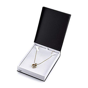 18k Gold Finish Cremation Jewelry Urn Heart Pendant Memorial Keepsake Locket Necklace for Ashes and 20" Gold Chain, The Eternity Heart