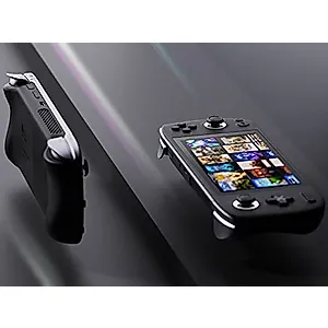 AYANEO Air PRO (AMD R5-5560U)- 5.5 Inches OLED Handheld PC Game Console Win 11 Laptop Touch Screen Video Game Console, CPU AMD Ryzen 5 5560U Processor Tablet PC,16GB RAM, 512GB Storage (Polar Black)