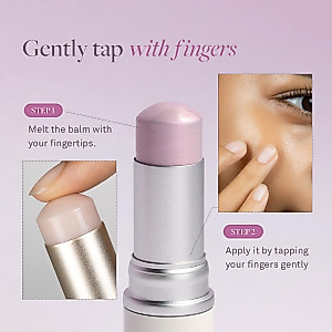 hince True Dimension Radiance Balm 10g - Shimmer Glow Face Highlighter Stick, Cream Blush Stick, Glass Skin, Korean Beauty, Valentines Day Gift for Women (LIGHT, LT001)