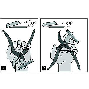 Felco Pruning Shears (F 5) - High Performance Swiss Made One-Hand Garden Pruners