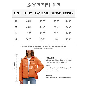 AMEBELLE Women’s Quilted Oversized Puffer Jacket Lightweight Zip Up Winter Warm Coat Outerwear with Pockets(2612-Pink-XL)