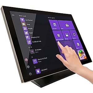 ANGEL POS 24" Metal Housing Capacitive LED Capacitive Multi-Touch HDMI VGA Monitor 16:9 Display 1080p, Seamless Splash Proof Flat Touchscreen, Industrial, Office, Retail, Restaurant