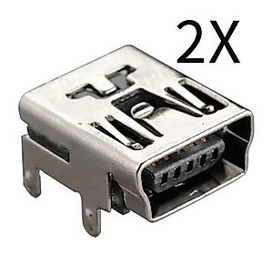 2X Mini USB Charging Socket Port Replacement Part for Sony PS3 DualShock Controller