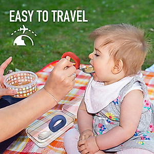 Yimido Toddler Utensils Baby Utensils Toddler Forks and Spoons Baby Forks and Spoons Set Kids Stainless Steel Silverware Set Children Safe Forks and Spoons self feedig-Dishwasher Safe(Red+Blue)