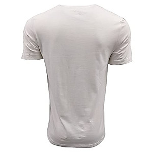 Nike Mens Just Do It Box Crewneck T-Shirt (Large, White/Blue Text (Nike Box))