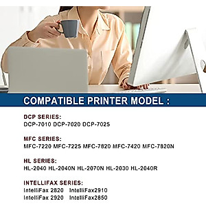 1 Pack Black TN350 TN350 Toner Cartridge Replacement for Brother TN350 DCP7010 7020 7025 IntelliFax 282