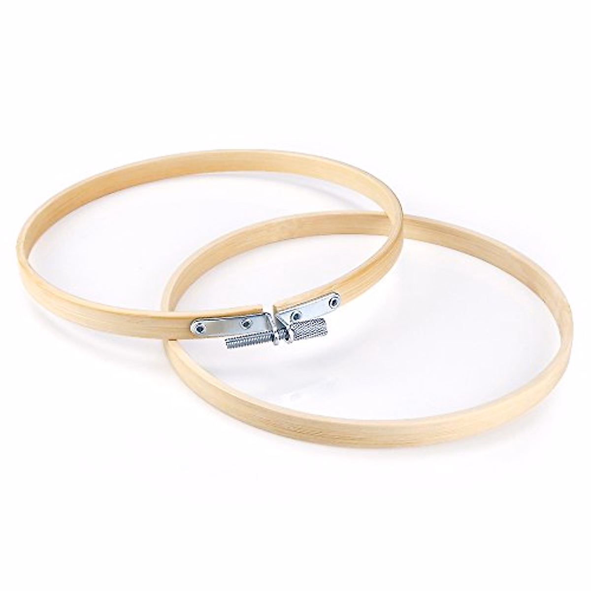 Caydo 12 Pieces 6 Inch Embroidery Hoops Set Bulk Bamboo Circle Cross Stitch Hoop Round Ring