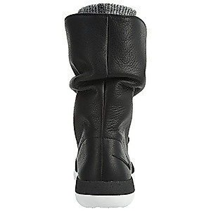 Nike Womens Roshe Two Hi Flyknit Trainers 861708 Sneakers Boots (UK 4 US 6.5 EU 37.5, Black White 002)