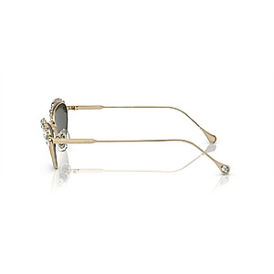 SWAROVSKI SK7009 Sunglasses, Pale Gold/Brown Mirrored Gold, 55 mm