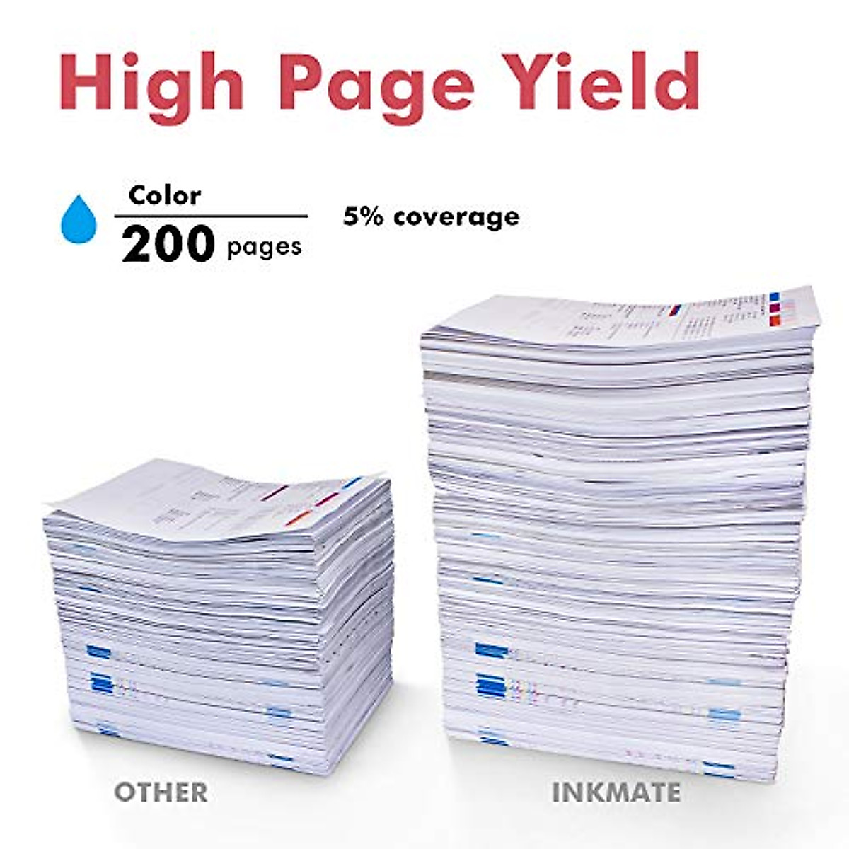 INKMATE Remanufactured Ink Cartridge Replacement for HP 67XL 3YM55AN 2 Pack Tri-Color Ink Cartridge for Envy 6052 Envy Pro 6452 Deskjet 2732 DeskJet Plus 4152