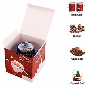 Frantis 15 Pack Stackable Christmas Gift Boxes,5x5x5 Inches Decorations Christmas Boxes, 3 Festive Designs Party Rustic Woodland Christmas Theme Nested Set , Candy, Holiday Bakery Treat