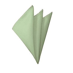 Romario Manzini Solid Light Sage Green Color Hankerchief Pocket Square