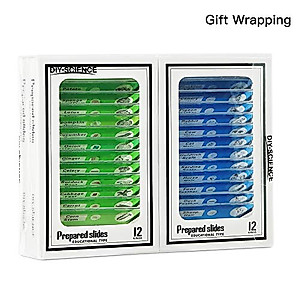 48pcs Kids Prepared Microscope Slides of Animals Insects Plants Flowers Specimens for Kids’ Microscopes