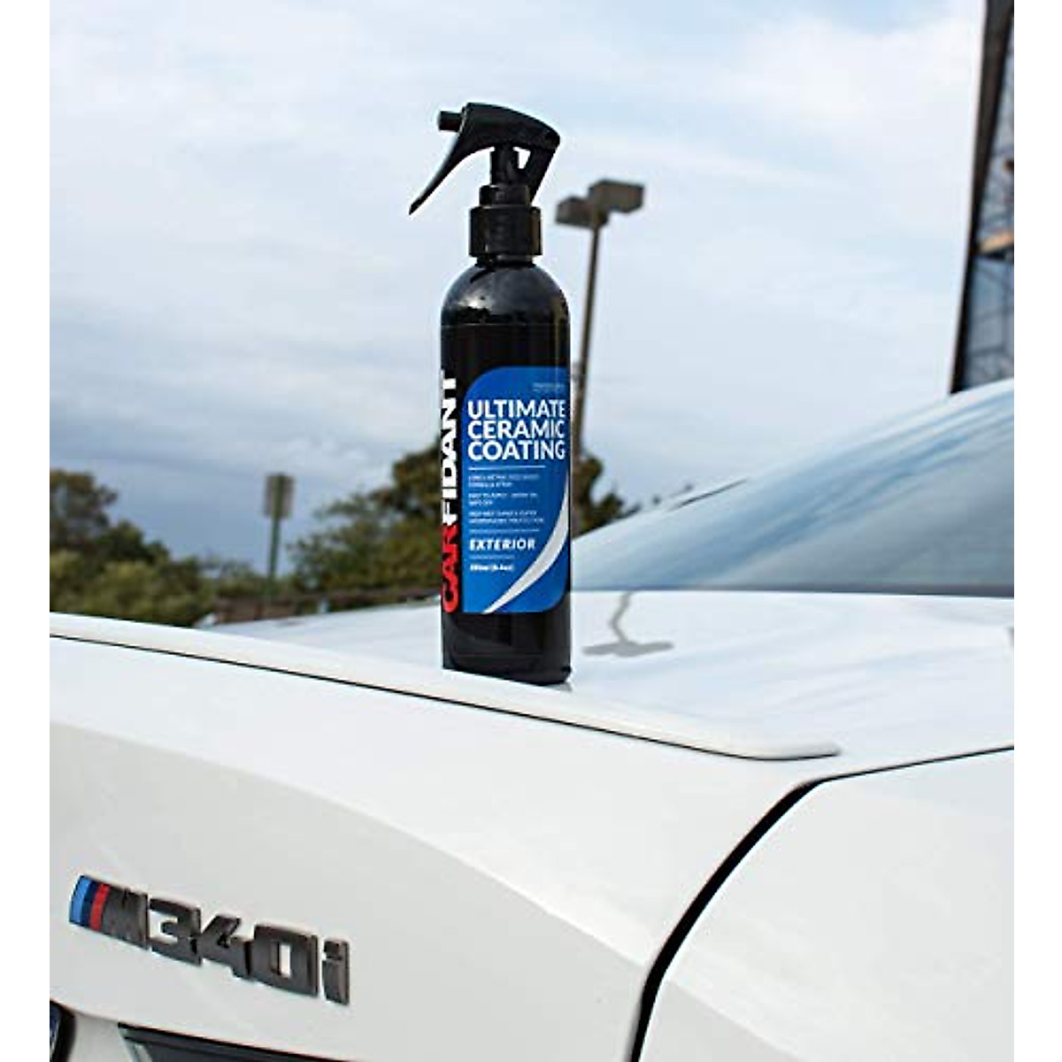 Carfidant Scratch & Swirl Remover + Ceramic Coating Spray - Polish & Paint Restorer, Repair Scratches & Seal Paint with Ceramic Car Wax Spray
