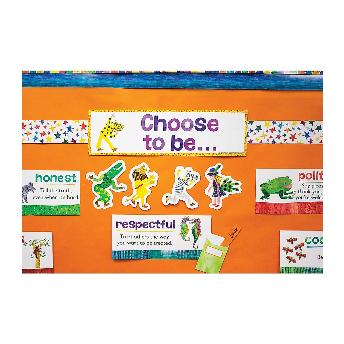 Carson Dellosa The World of Eric Carle Sparkling Stars Borders (108064)