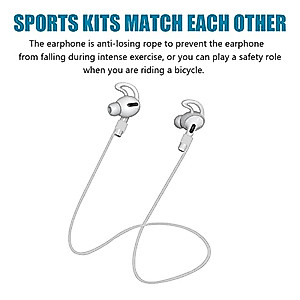 GWAWG 6 Pairs AirPods Pro Ear Hooks [Added Storage Pouch] Covers Anti-Slip Ear Covers Accessories Compatible with Apple AirPods Pro Silicone Material