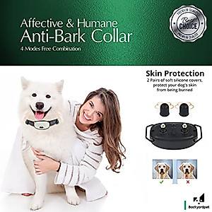 BackyardPet Dog Bark Collar, Rechargable Anti Barking Collar for Dogs with 7 Adjustable Sensitivity Levels and 8 Adjustable Shock and Vibration Levels - Bark Collar for Small, Medium and Large Dogs