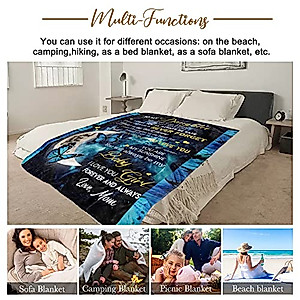 WSYEAR Daughter Gift from Mom-Mothers Day Birthday Gifts for Daughter Adult, Daughter Blanket from Mom-Mother's Day Wedding Anniversary Daughter Gifts 60X50