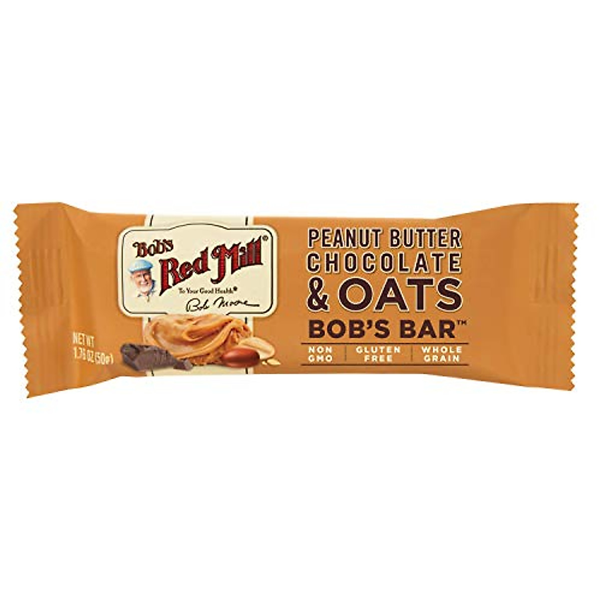 Bob's Red Mill Peanut Butter Chocolate and Oats Bob's Bar, 21.12 Ounce (Pack of 12)