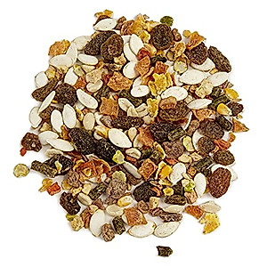 F.M. Brown's Tropical Carnival, Farm Fresh Fixins Treats for Rabbits, Guinea Pigs, Hamsters, Rats, Mice, and Other Small Animals, Healthy Mix of Fruits, Veggies, Seeds, and Hay, 10 oz