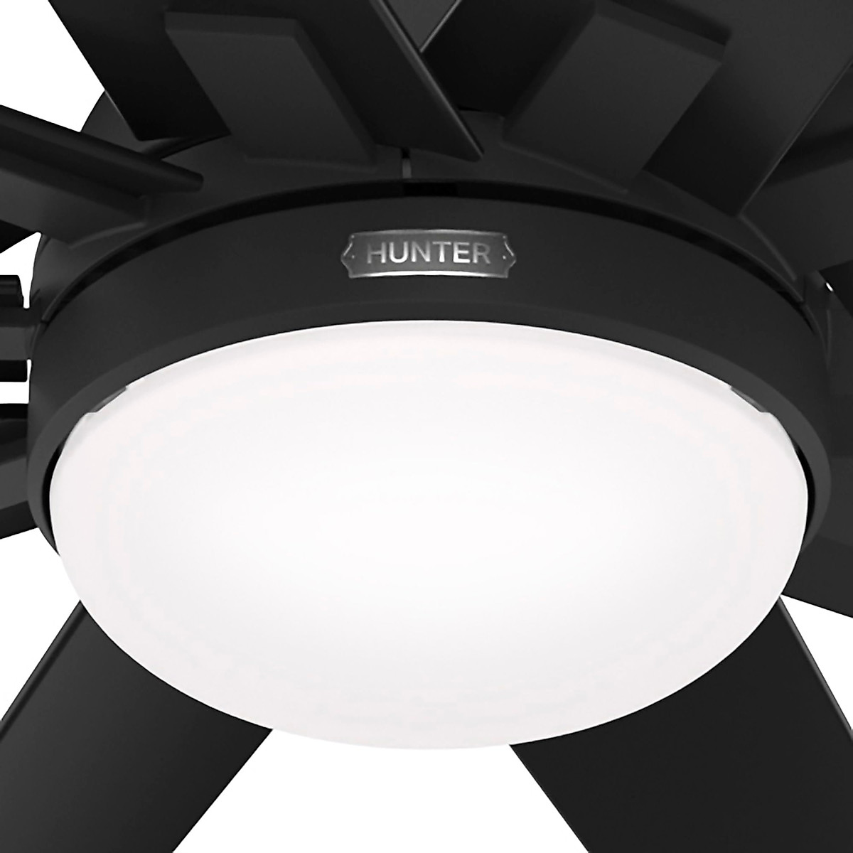 Hunter Fan Company 52615 Overton Ceiling Fan, 060, Matte Black